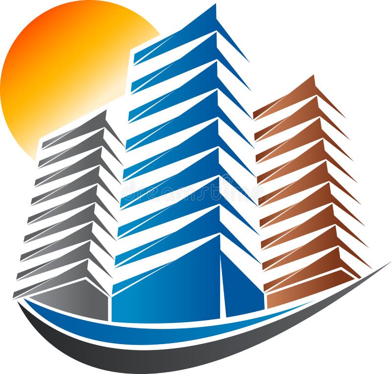 Logotipo del edificio ilustración del vector. Ilustración de conceptual ...