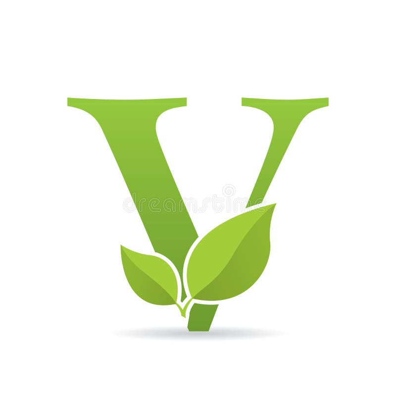 Logotipo Com a Letra O Da Cor Verde Decorada Com Verde Ilustração do ...