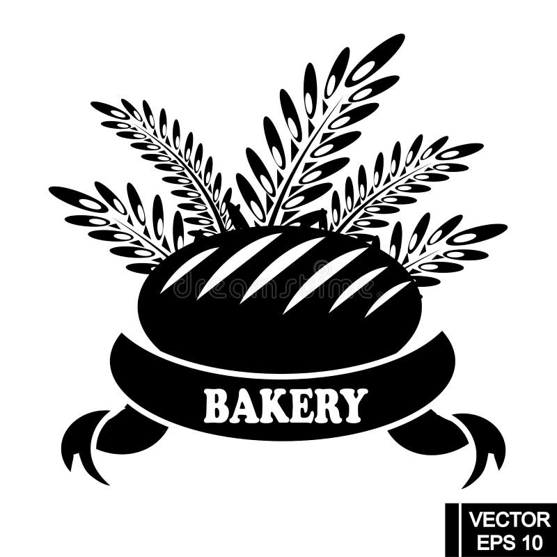 Logotipo con pan ilustración del vector. Ilustración de alimento - 94726747