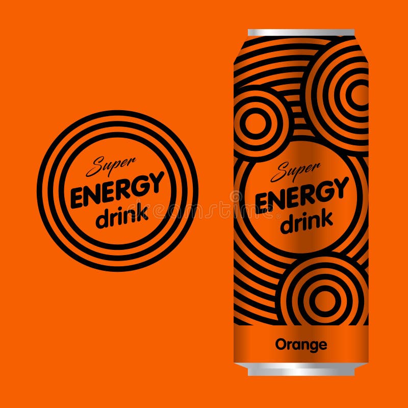 Logotipo Da Bebida Da Energia Logotipo Da Bebida Do Poder Logotipo E ...