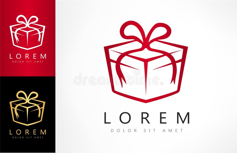 Grupo De Moldes Gráficos Preto E Branco Do Logotipo Da Caixa De ...