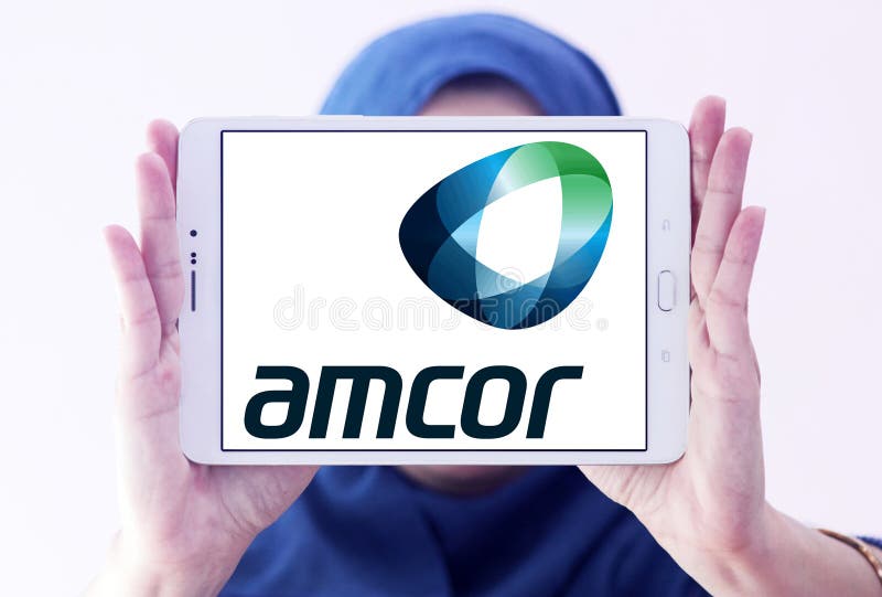 Logótipo da Amcor fotografia editorial. Imagem de comercial - 114549267