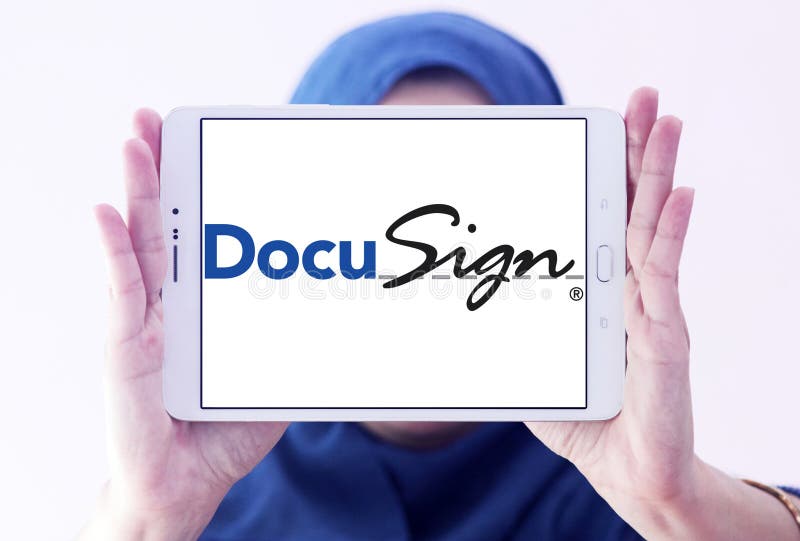 Logotipo Da Empresa De DocuSign Foto Editorial - Imagem de vetores ...