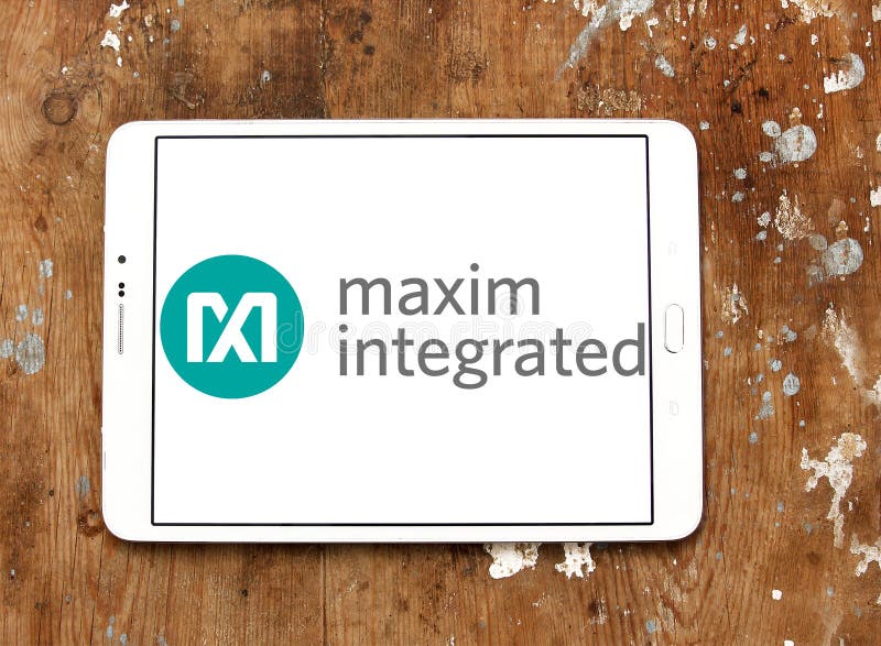 Logotipo Da Empresa De Maxim Integrated Fotografia Editorial - Imagem ...
