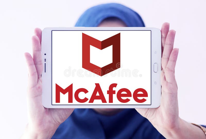 Logotipo Da Empresa De McAfee Fotografia Editorial - Imagem de americano, emblema: 101167797