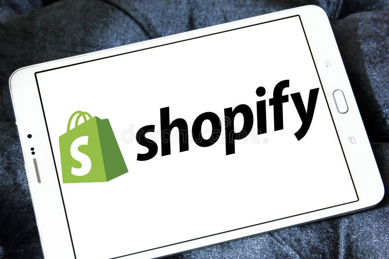 Logotipo Da Empresa De Shopify Foto de Stock Editorial - Imagem de ...