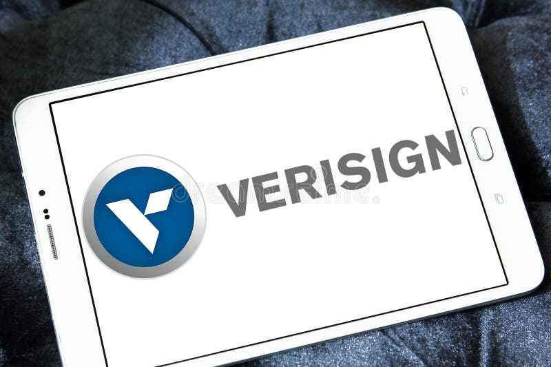 Logotipo Da Empresa De Verisign Imagem de Stock Editorial - Imagem de ...