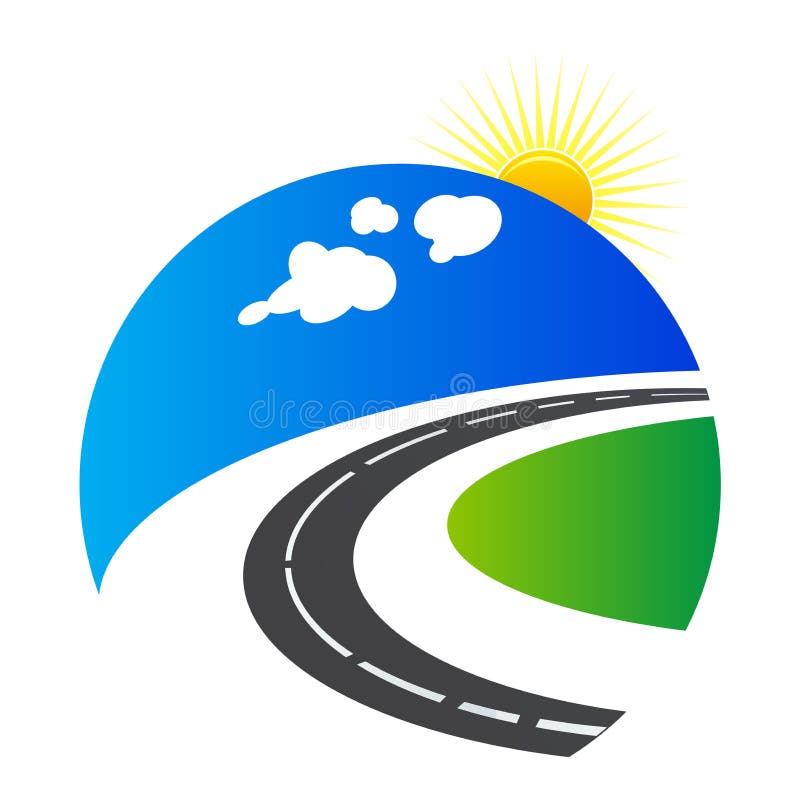 Logotipo da estrada ilustração do vetor. Ilustração de logotipo - 23737955