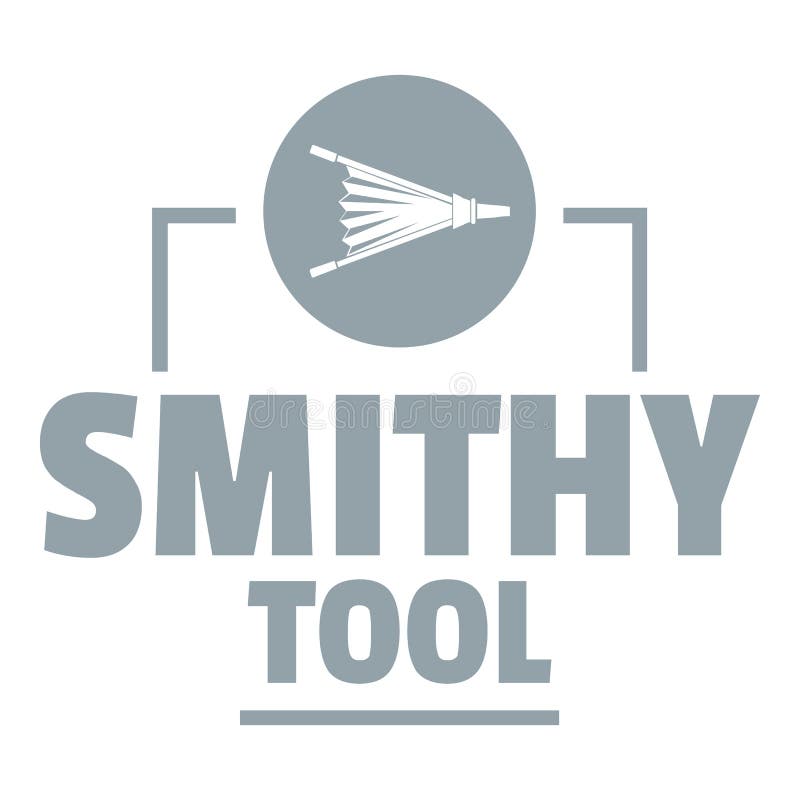 Logotipo Da Ferramenta Da Forja, Estilo Cinzento Simples Ilustração do ...