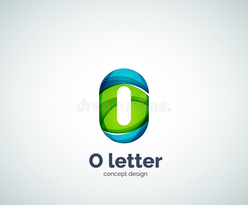 Logotipo da letra O ilustração stock. Ilustração de emblema - 78739195