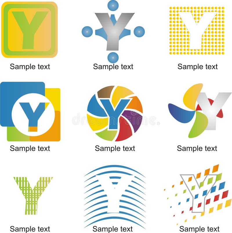 Logotipo da letra Y ilustração stock. Ilustração de logotipo - 34009729