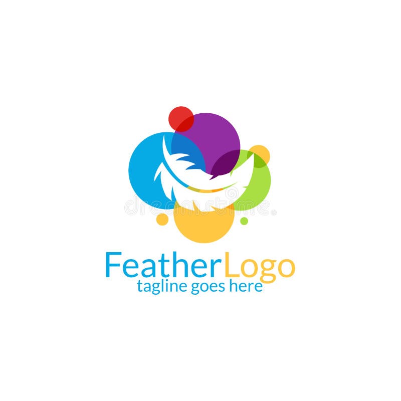 Logotipo Da Pena Conceito Criativo Logo Design Template Da Pena ...
