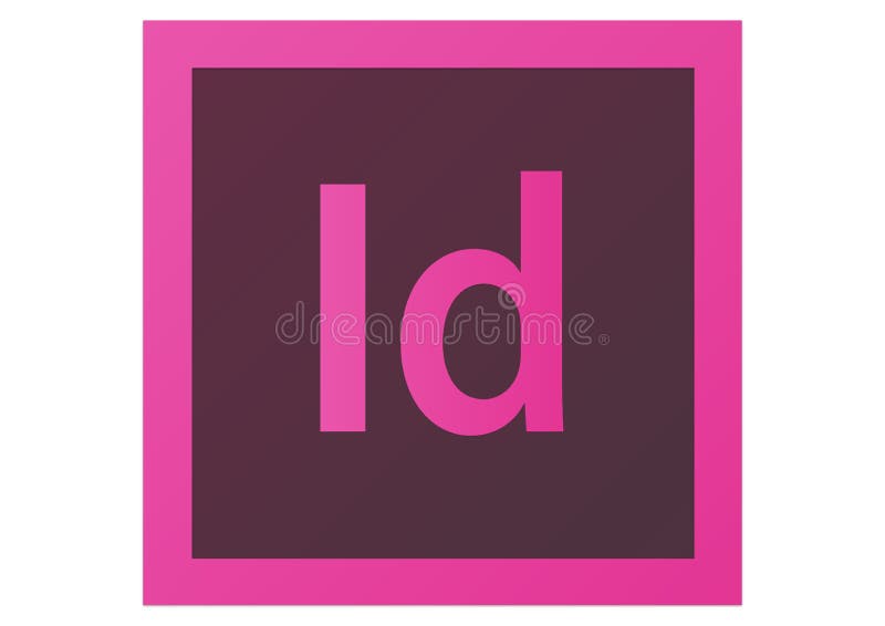 Logotipo De Adobe Indesign CS6 Fotografia Editorial - Ilustração de ...