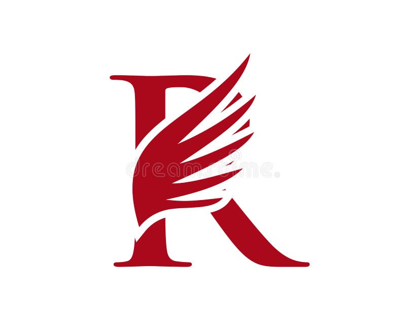 Logotipo De Ala Con Concepto De Letra R. Logotipo De Letra R Con Ala ...