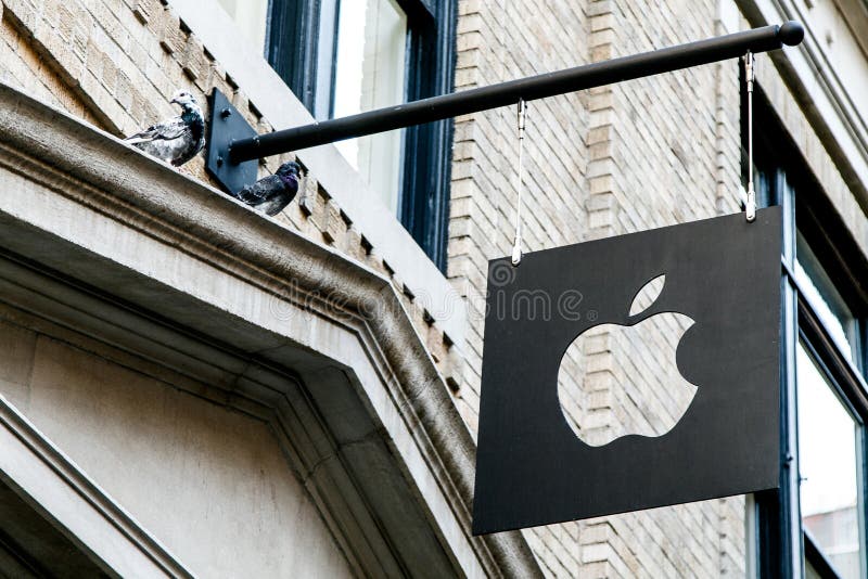 Logotipo de Apple Empresa imagem de stock editorial. Imagem de soho ...