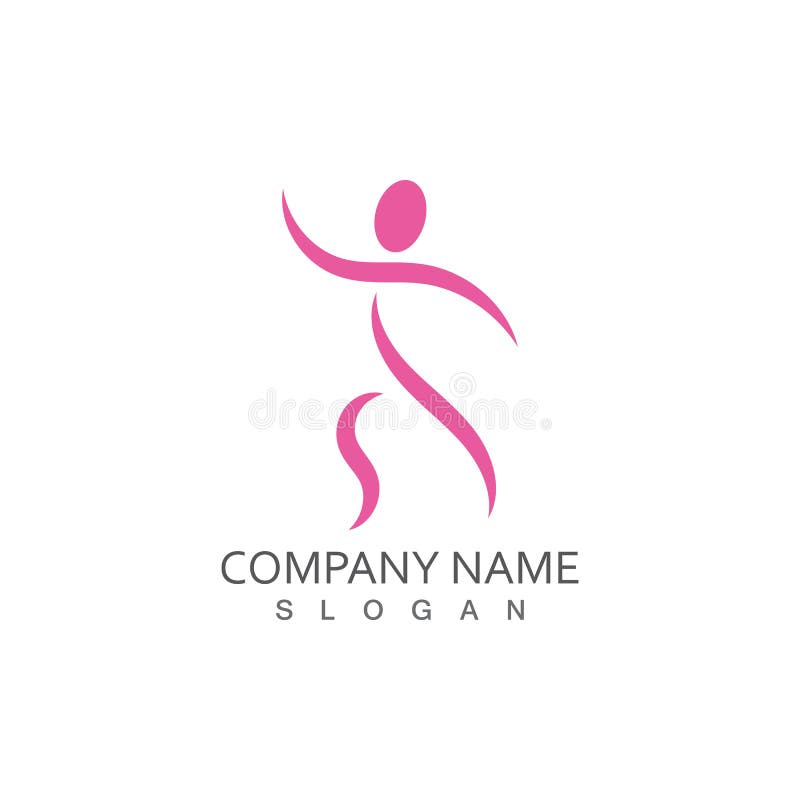 Logotipo De Bailarín Y Vector De Símbolo. Ilustración del Vector ...