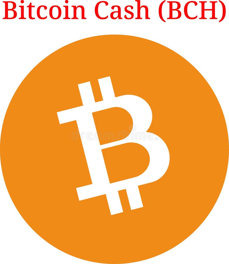 Logotipo De BCH Del Efectivo De Bitcoin Del Vector Ilustración del ...