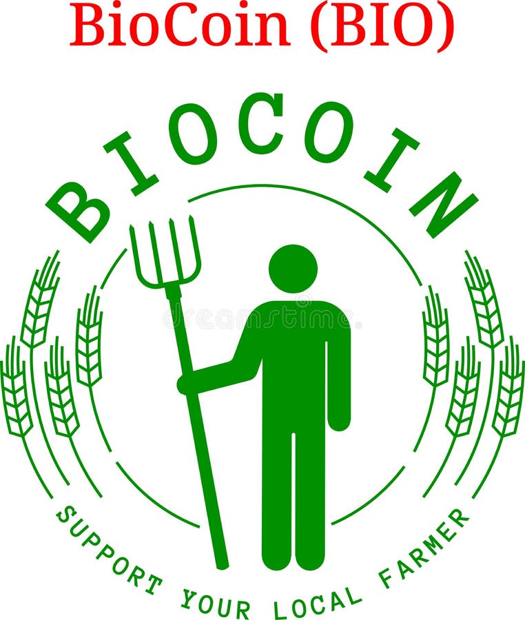 Logotipo De BioCoin Do Vetor BIO Ilustração do Vetor - Ilustração de ...