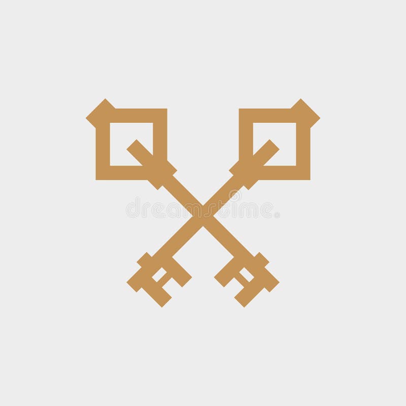 Projeto Do Logotipo Das Chaves Ilustração Stock - Ilustração de projeto ...