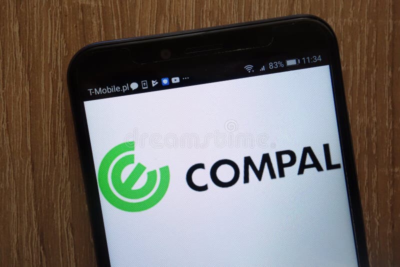 Logotipo De Compal Electronics Exhibido En Un Smartphone Moderno Imagen ...