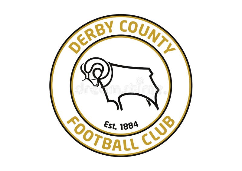 Logotipo De Derby County FC Imagem Editorial - Ilustração de mundo ...
