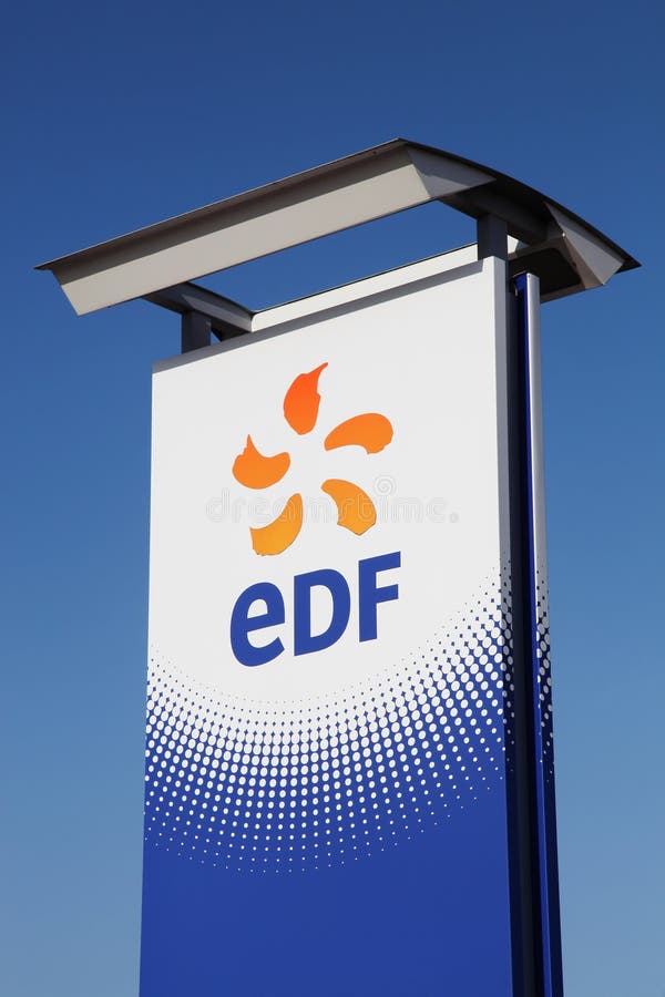 Logotipo De EDF En Un Panel Imagen de archivo editorial - Imagen de firma, europeo: 91392034