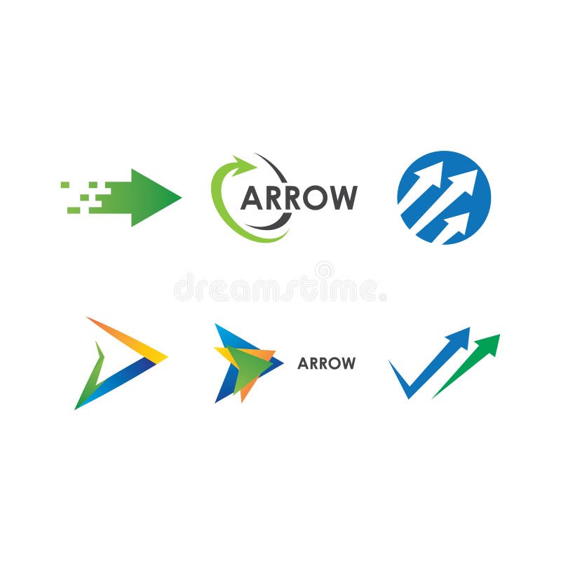 Logotipo de flecha ilustración del vector. Ilustración de manera ...