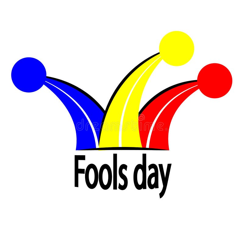 Logotipo De Fools Day Jester Ilustración del Vector - Ilustración de ...