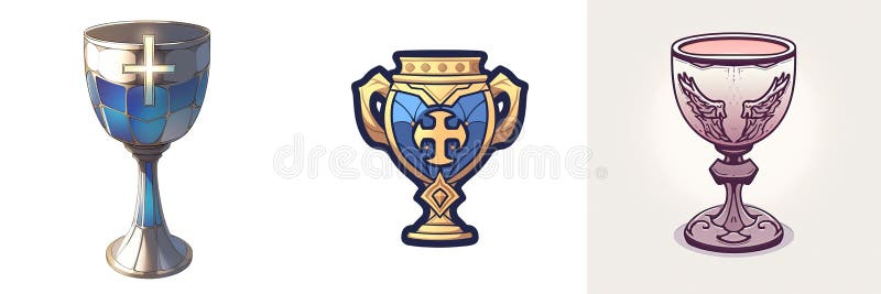 Logotipo De Goblet 2d Ai Generado Stock de ilustración - Ilustración de ...