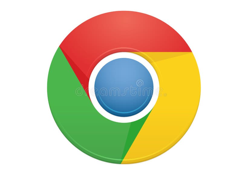 Logotipo de Google Chrome fotografía editorial. Ilustración de formato ...