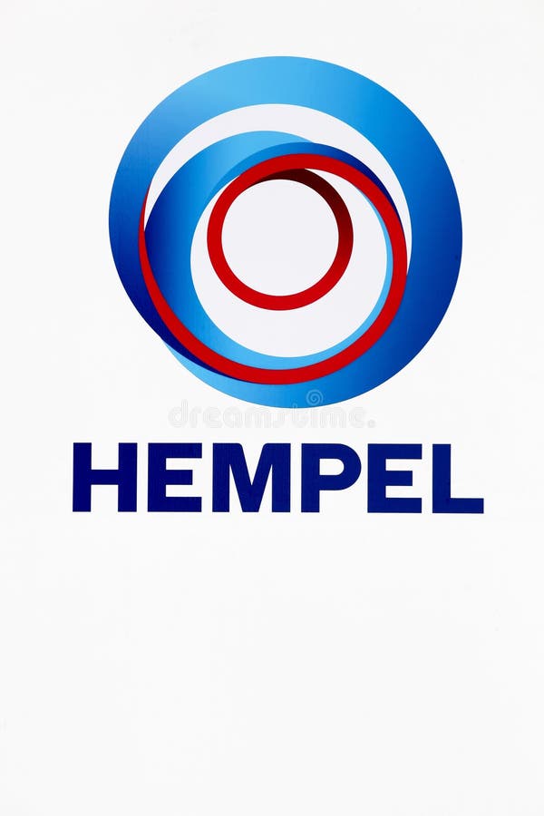 Logotipo De Hempel En Una Pared Fotografía editorial - Ilustración de ...
