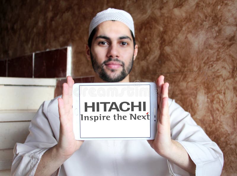 Logotipo de Hitachi foto editorial. Imagen de general - 100257306