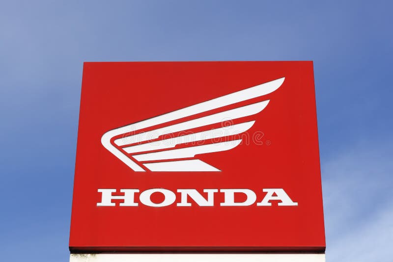Logotipo De Honda Em Um Painel Fotografia Editorial - Imagem de moto ...