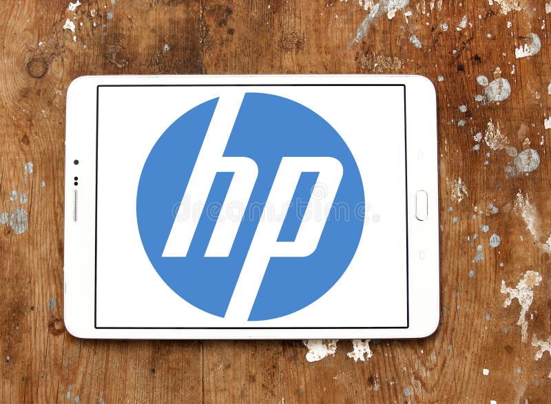 Logotipo de HP imagen editorial. Imagen de sonrisa, fondo - 89778565