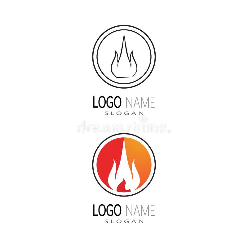 Logotipo De Incendio Degradado Simple. Logotipo De Llama Limpio Simple ...