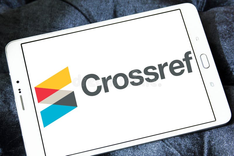 Logotipo De La Compañía De Crossref Imagen editorial - Imagen de plagio ...