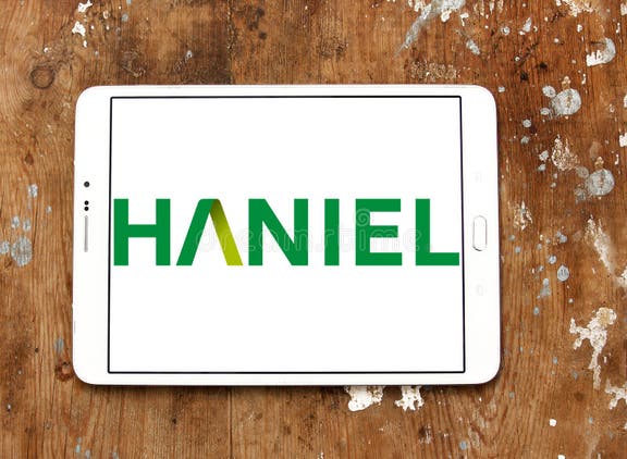 Logotipo De La Compañía De Haniel Imagen editorial - Imagen de alemania ...