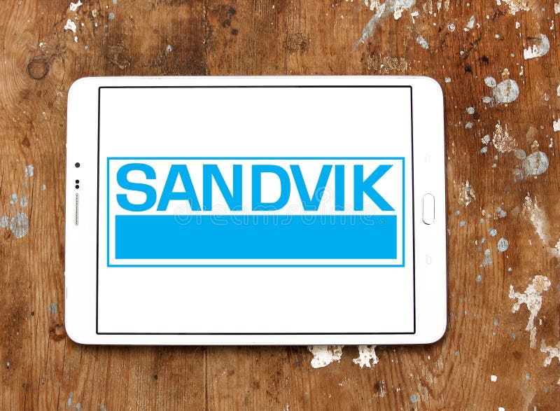 Logotipo De La Compañía De Ingeniería De Sandvik Imagen editorial ...