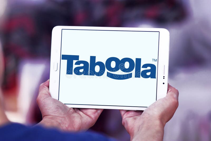 Logotipo De La Compañía De Taboola Imagen de archivo editorial - Imagen ...