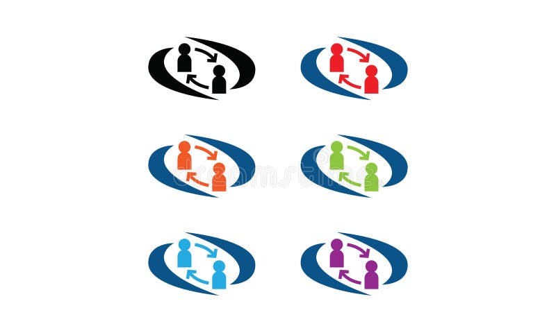 Logotipo De La Interacción Del Usuario Stock de ilustración ...