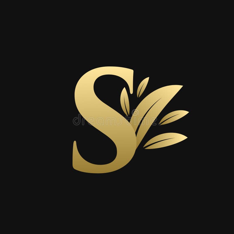 Logotipo De La Letra Inicial Dorada Logotipo De La Letra Inicial Dorada