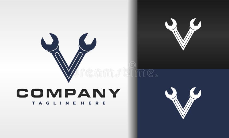 Logotipo de la letra v ilustración del vector. Ilustración de emblema ...
