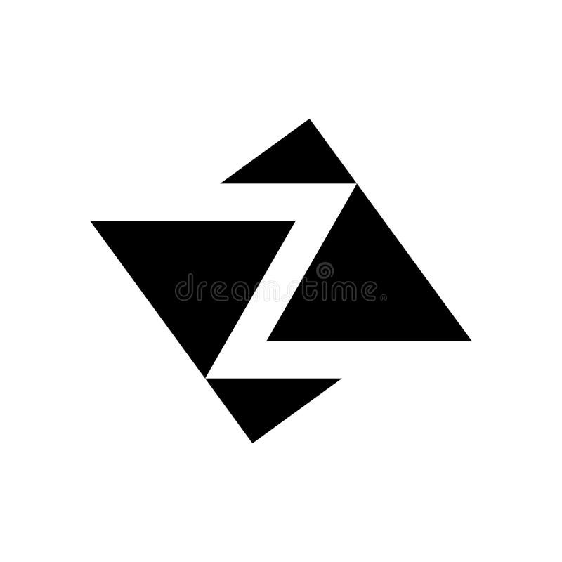 Logotipo de la letra de Z ilustración del vector. Ilustración de flecha ...