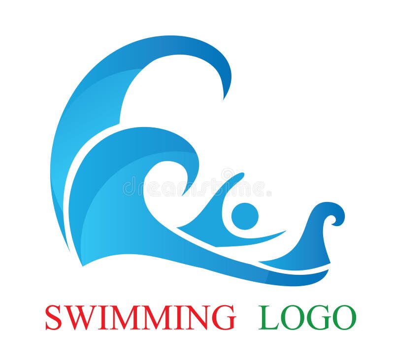 Logotipo de la natación ilustración del vector. Ilustración de deporte ...