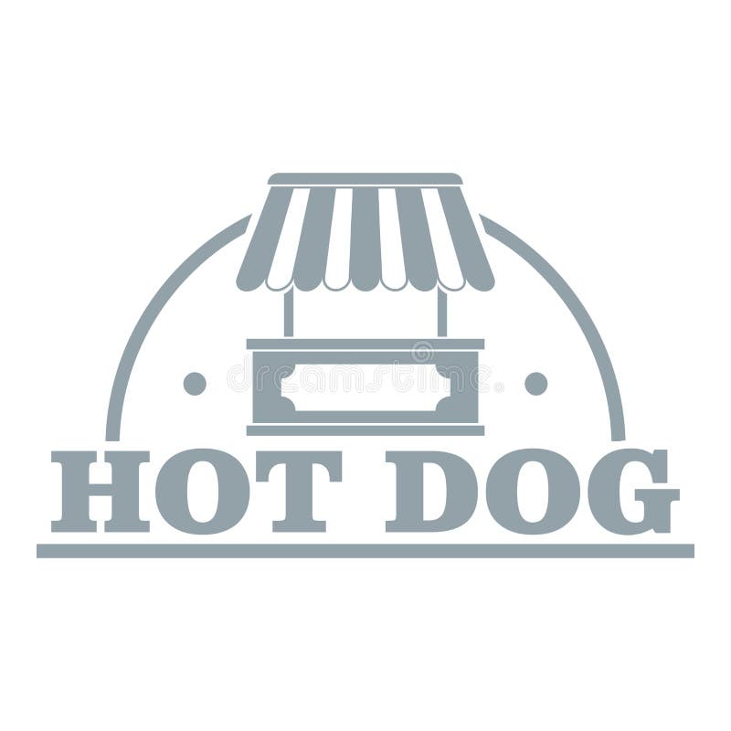 Logotipo De La Parada, Estilo Gris Simple Ilustración del Vector ...