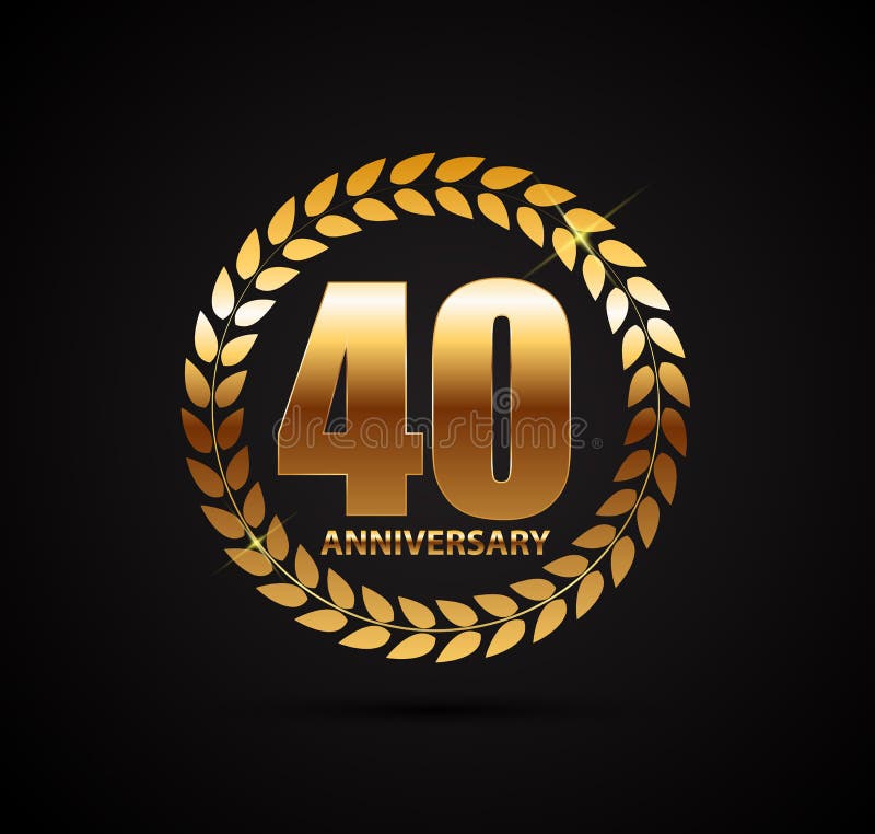 Logotipo De La Plantilla 40 Años Del Aniversario De Ejemplo Del Vector ... Logotipo De La Plantilla 40 Años Del Aniversario De Ejemplo Del Vector ...