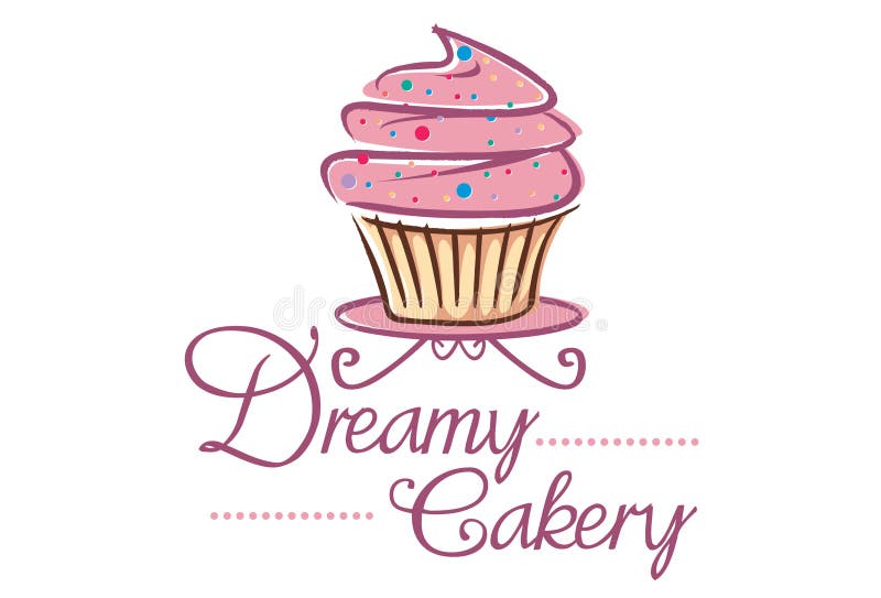 Logotipo de la torta ilustración del vector. Ilustración de torta ...