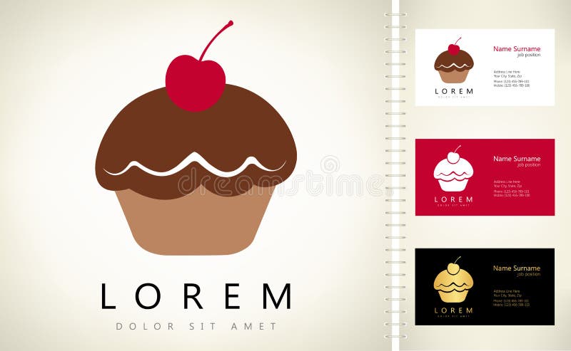 Logotipo de la torta ilustración del vector. Ilustración de hornada ...