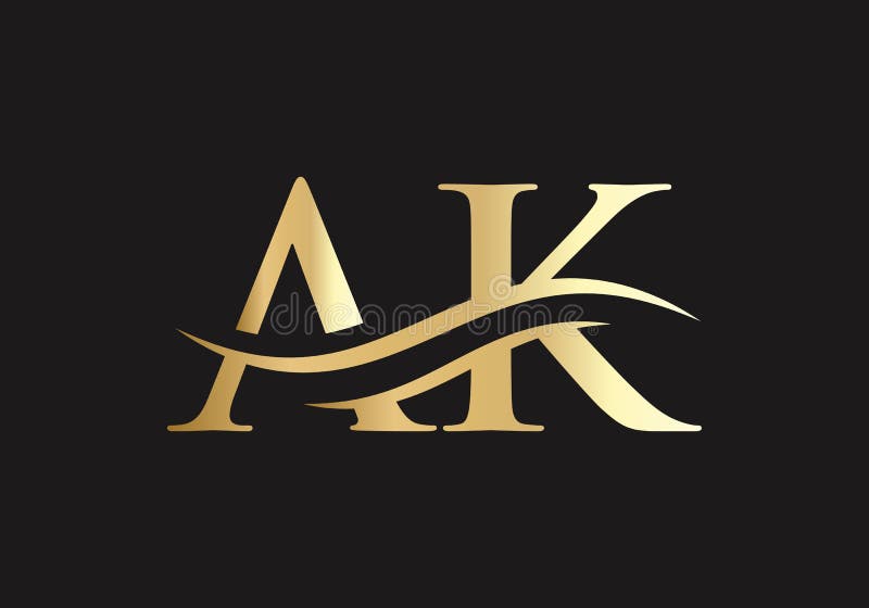 Logotipo De Letra Ak. Modelo De Vetor De Design De Logotipo Comercial ... Logotipo De Letra Ak. Modelo De Vetor De Design De Logotipo Comercial ...