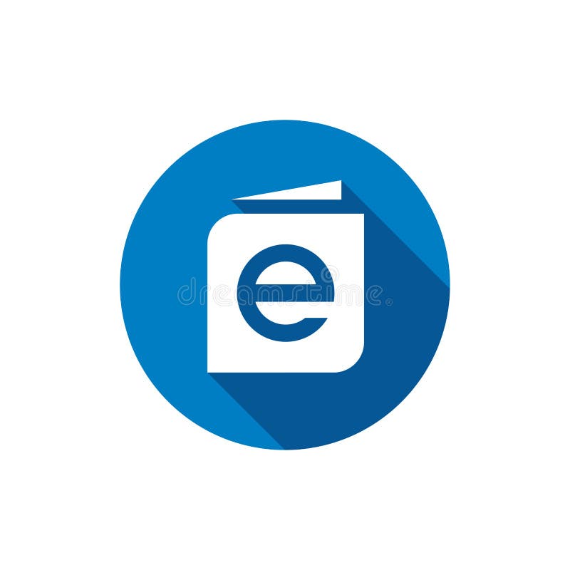 Logotipo De Libro E Vector Libro Digital Icono Logotipo De Ebook ...